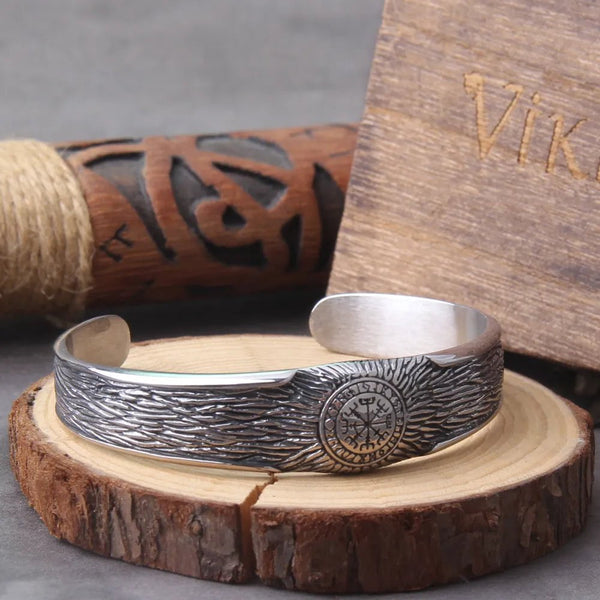 Viking Celtic Knot Stainless Steel Cuff Bangles for Men - Ancient ...
