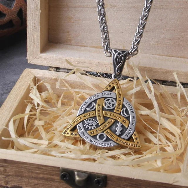 Norse Viking Odin Trinity Pendant Necklace - Ancient Treasures