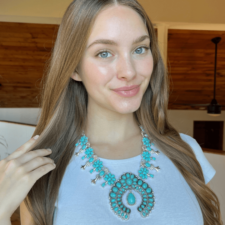 Native American Chain Squash Blossom Necklace - Ancient Treasures