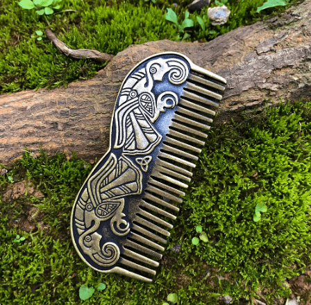 Vikings Odin's Ravens Beard Comb - Ancient Treasures