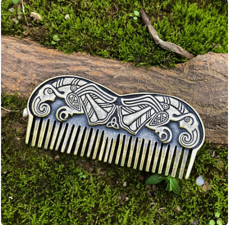 Vikings Odin's Ravens Beard Comb - Ancient Treasures