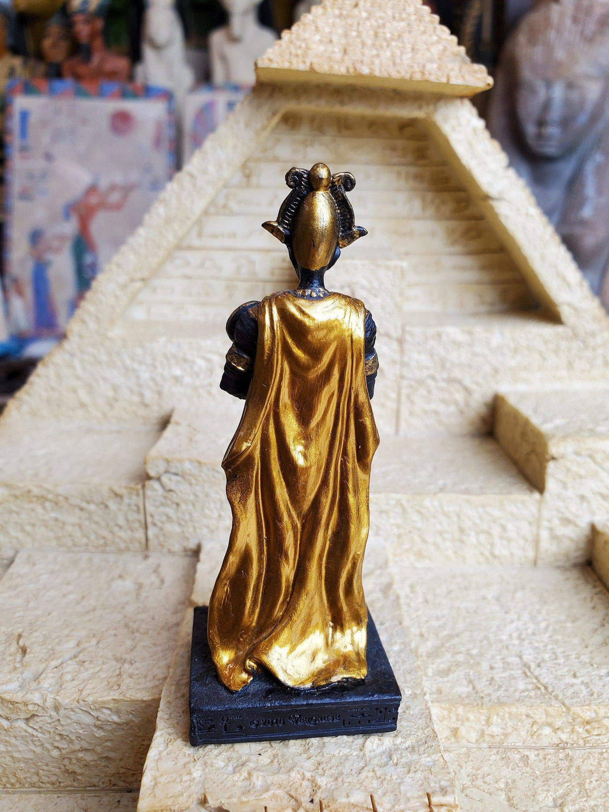 Ancient Egypt Vintage Hand-Painted Osiris Mini Altar Statue - Ancient ...