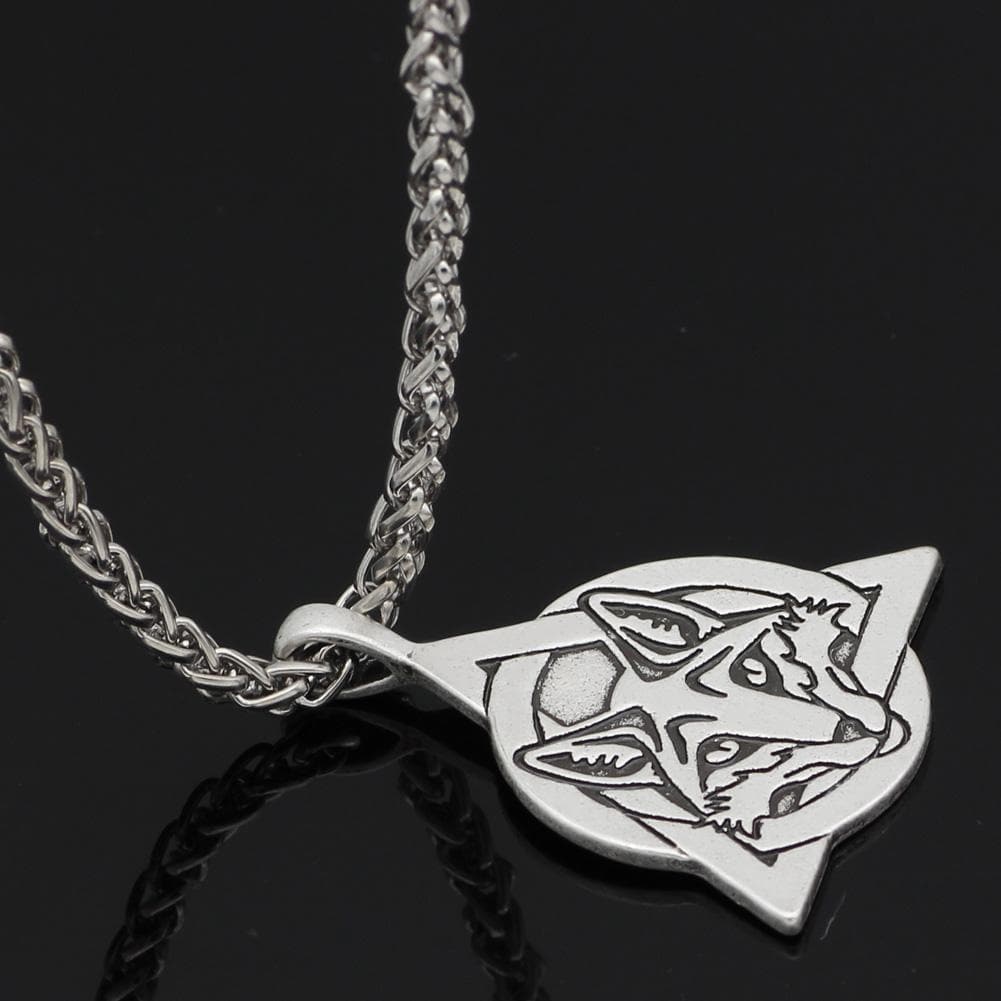 Celtic Slavic Fox Trinity Necklace - Ancient Treasures