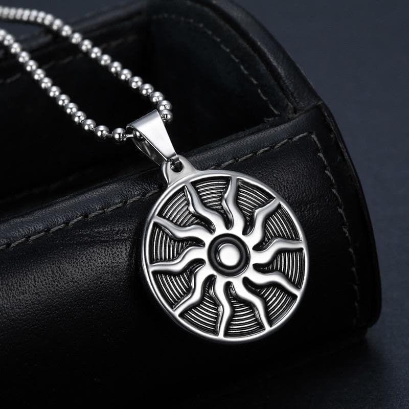 Ancient Greece Sun Stainless Steel Necklace - Ancient Treasures