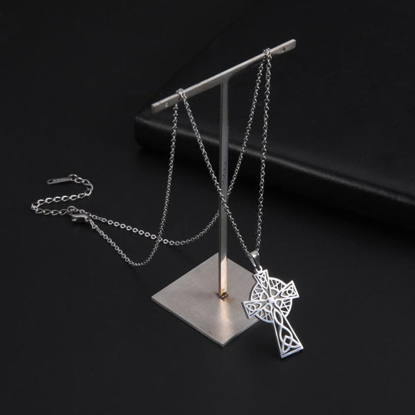 Freemasonic Cross Pattée Stainless Steel Necklace - Ancient Treasures