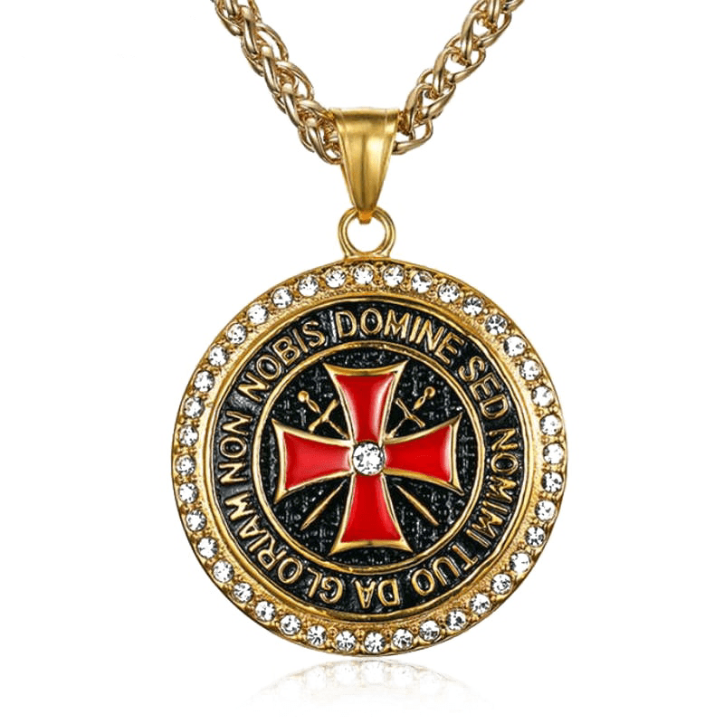 Knights Templar Stainless Steel Necklace - Ancient Treasures