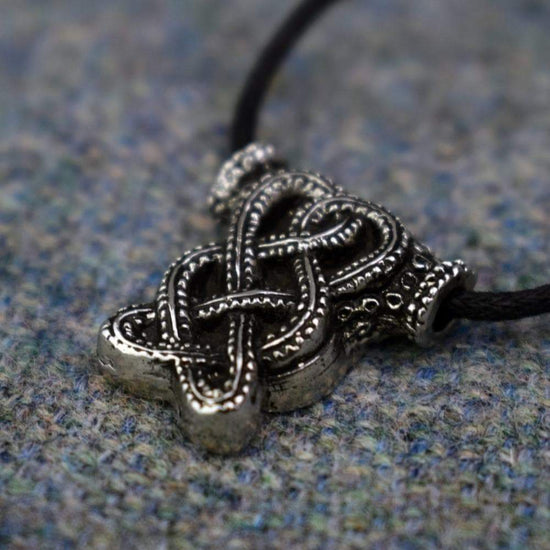 Viking Hiddensee Knotwork Spacer Pewter Pendant - Ancient Treasures