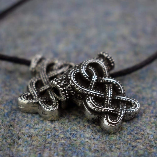 Viking Hiddensee Knotwork Spacer Pewter Pendant - Ancient Treasures