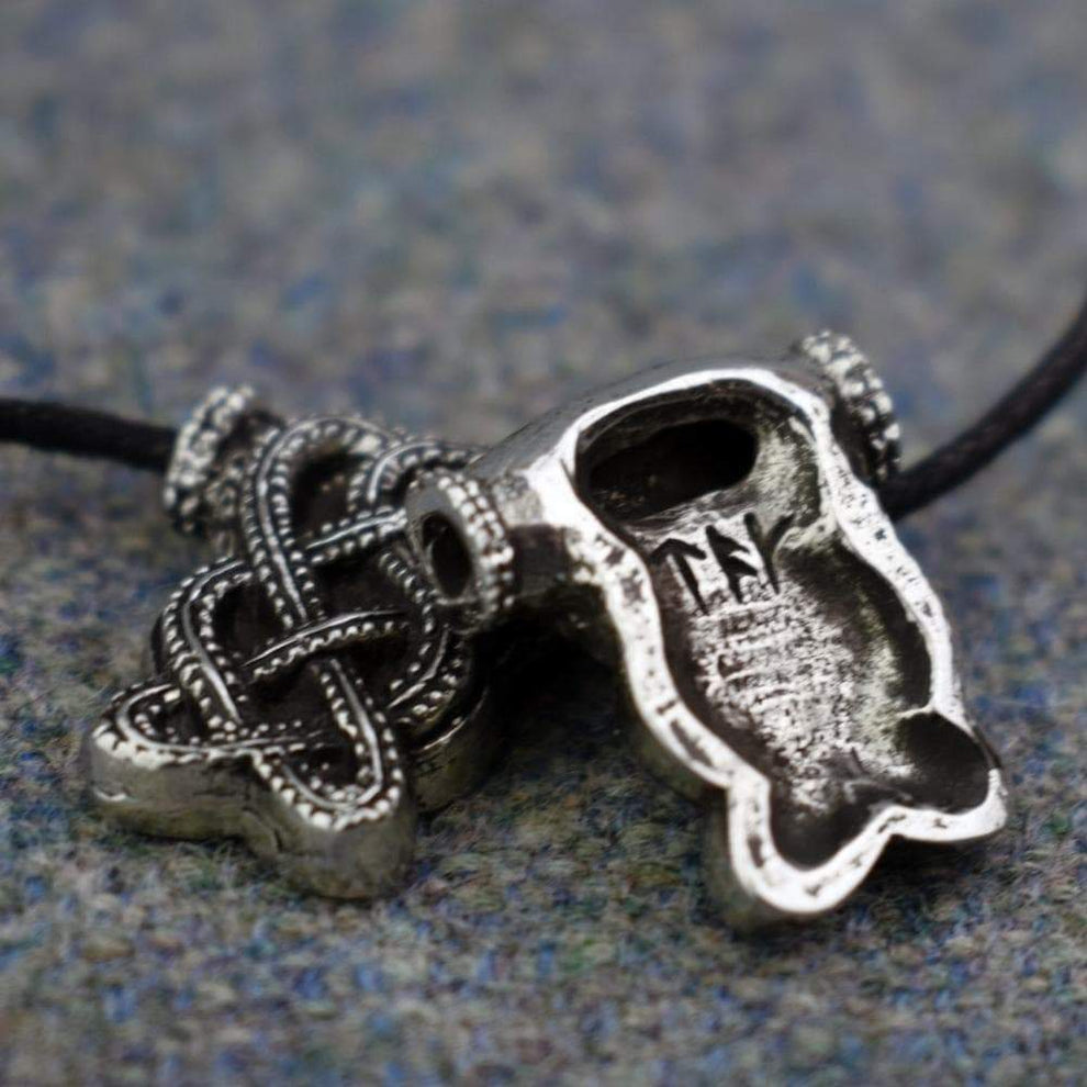 Viking Hiddensee Knotwork Spacer Pewter Pendant - Ancient Treasures