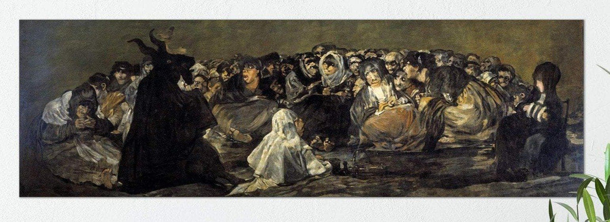 Wiccan "The Great He-Goat" Francisco Goya Canvas Wall Art Poster ...