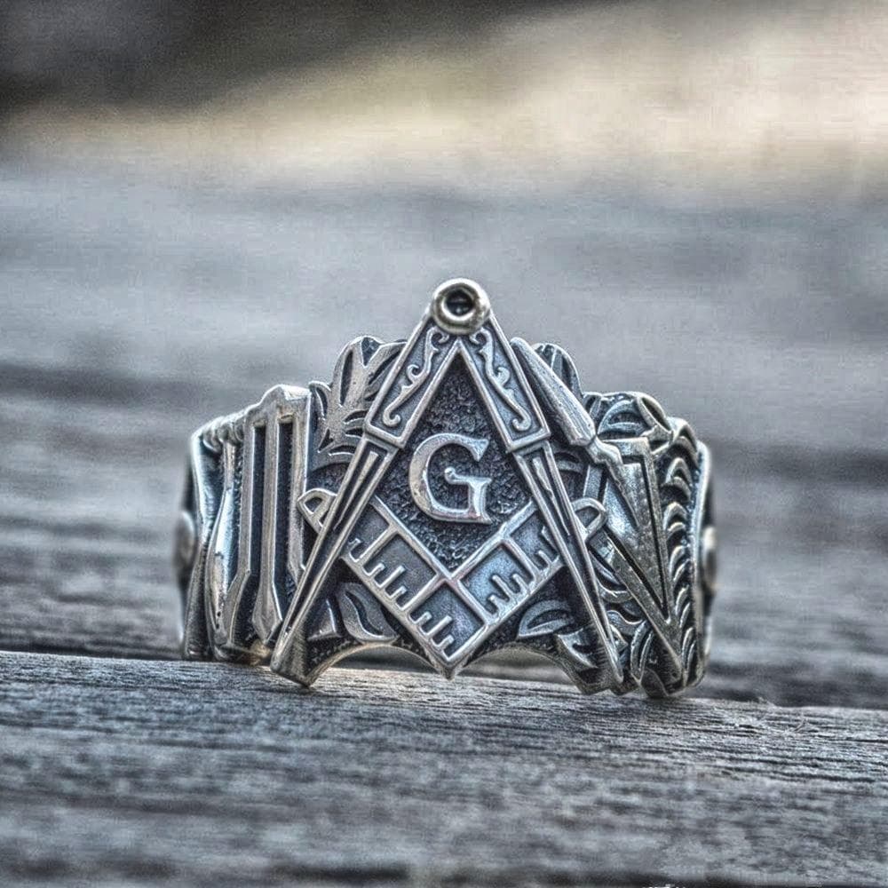 Templar Freemason Masonic Symbol Stainless Steel Ring - Ancient ...