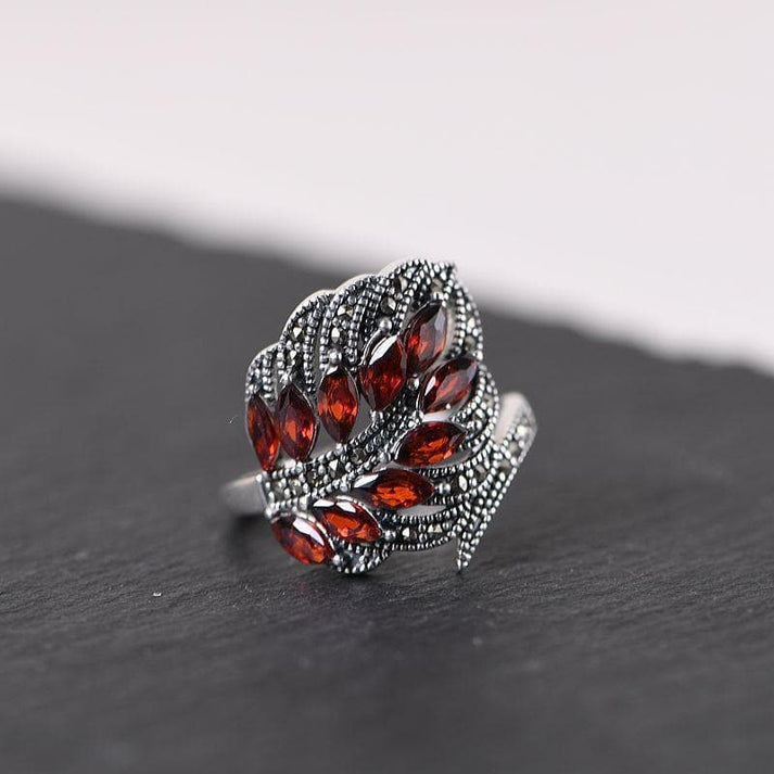 Native American Feather Sterling Silver Ring - Ancient Treasures