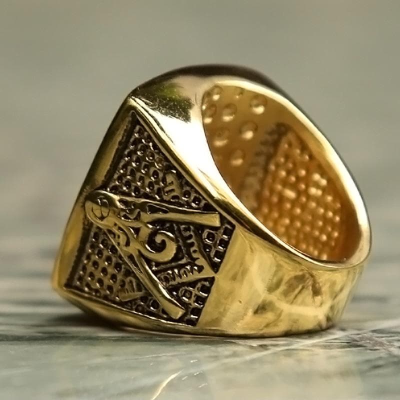 Knights Templar Masonic Stainless Steel Ring - Ancient Treasures