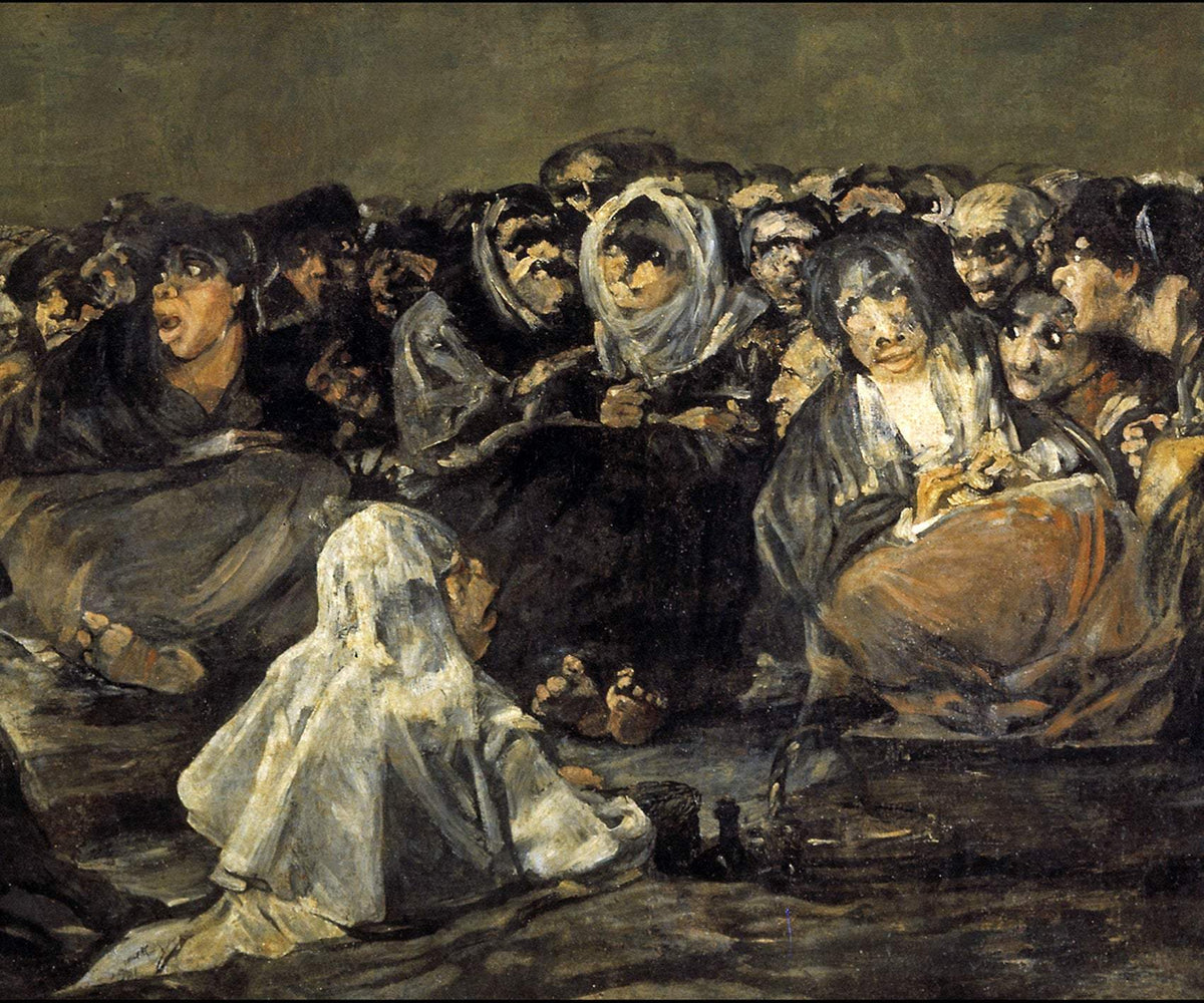 Wiccan "The Great He-Goat" Francisco Goya Canvas Wall Art Poster ...